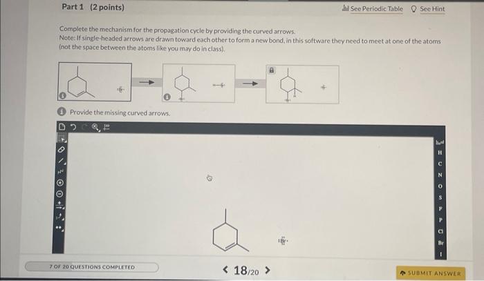 Solved 18 Question (3 points) The fillewing alkene undersoes | Chegg.com