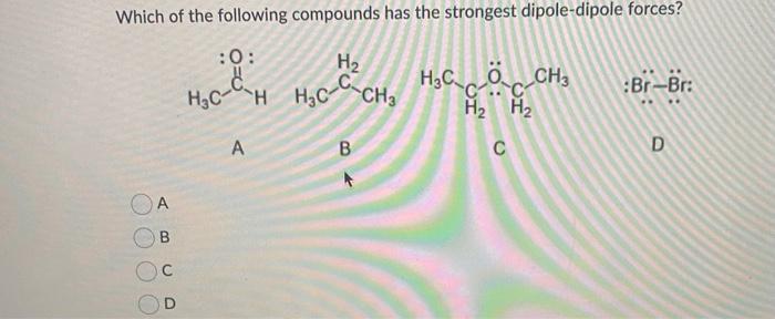 Solved Which of the following liquids would you predict to | Chegg.com