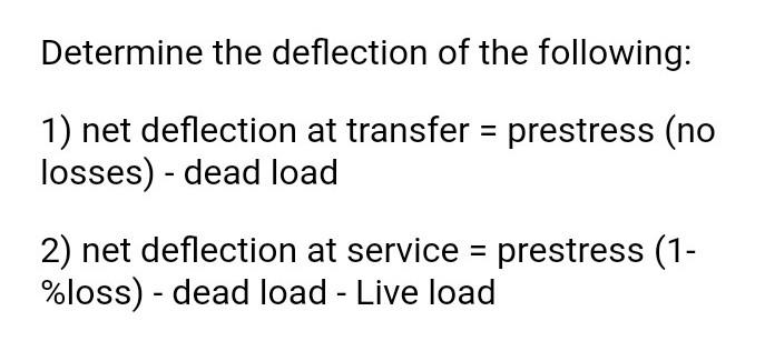 Solved Simple span length = 10 m = fc' = 35 MPa = Unit | Chegg.com