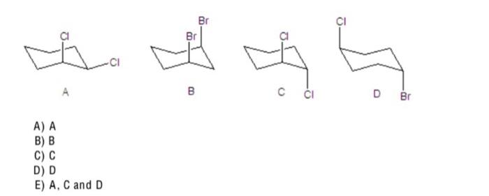 Solved name each of the following chair conformations as | Chegg.com