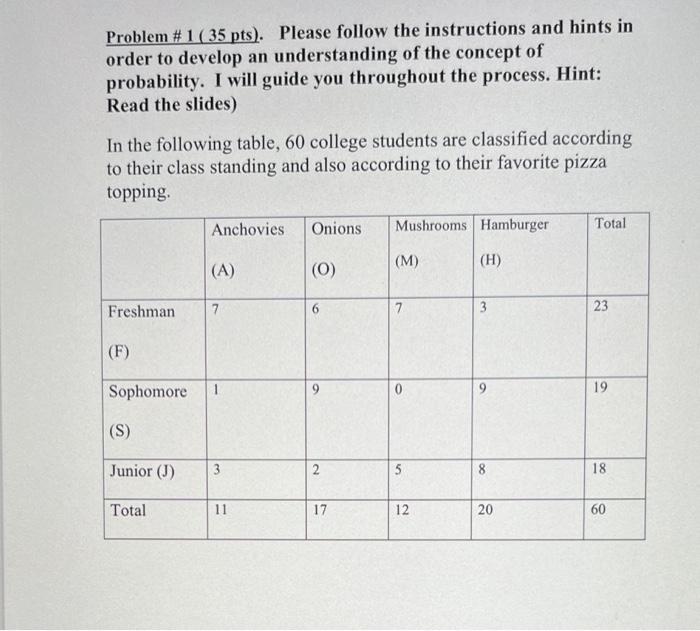 Solved Problem # 1 ( 35pts ). Please follow the instructions | Chegg.com