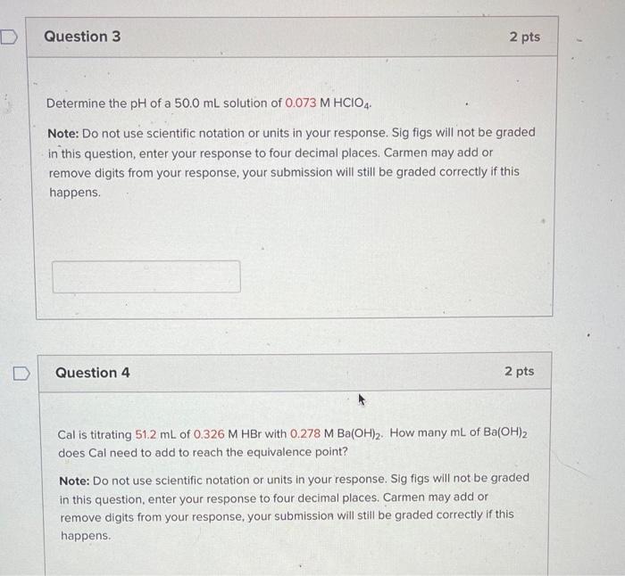 Solved Determine the pH of a 50.0 mL solution of | Chegg.com