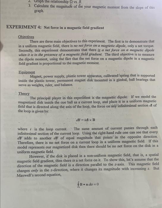 Solved ive done the experiment and ive got my I currents and | Chegg.com