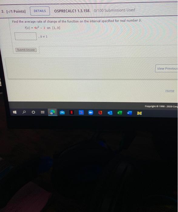 Solved 3. [-/1 Points) DETAILS OSPRECALC1 1.3.158.0/100 | Chegg.com Solved 3. [-/1 Points) DETAILS OSPRECALC1 1.3.158.0/100 | Chegg.com