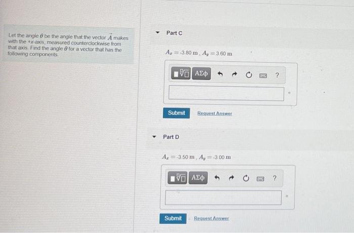 Solved Exercise 1.28 Part A Let the angle be the angle that | Chegg.com