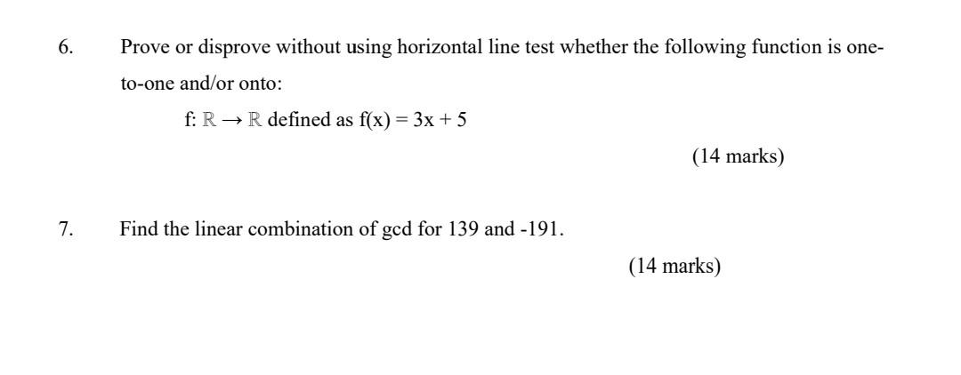Solved 6. Prove or disprove without using horizontal line | Chegg.com