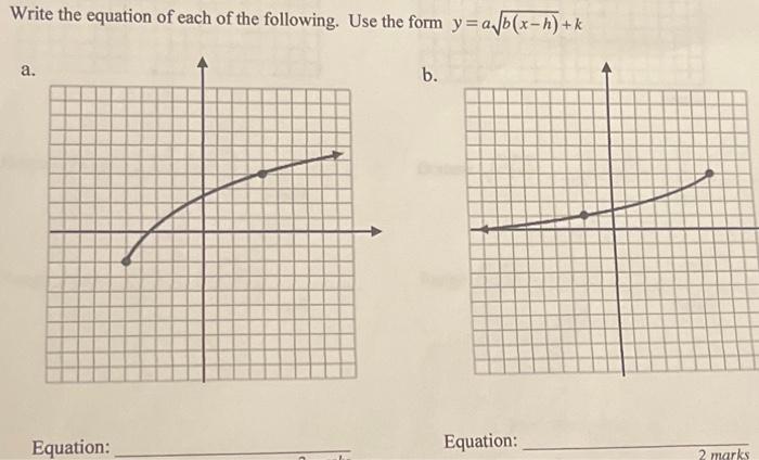 Solved Write a possible equation for each of the following | Chegg.com