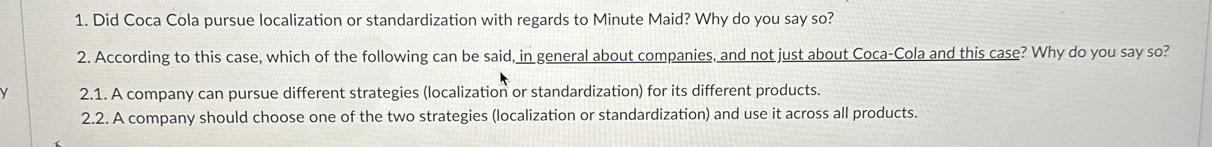 High Quality SOLUTION Did Coca Cola pursue localization or ...
