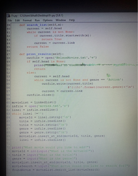 Solved In Simple Python 3 Language Please Comment Every