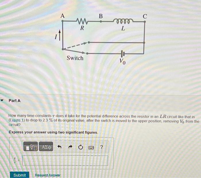 Solved How many time constants τ does it take for the | Chegg.com