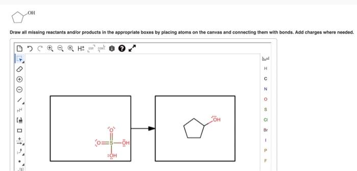 Solved Draw all missing reactants and/or products in the | Chegg.com