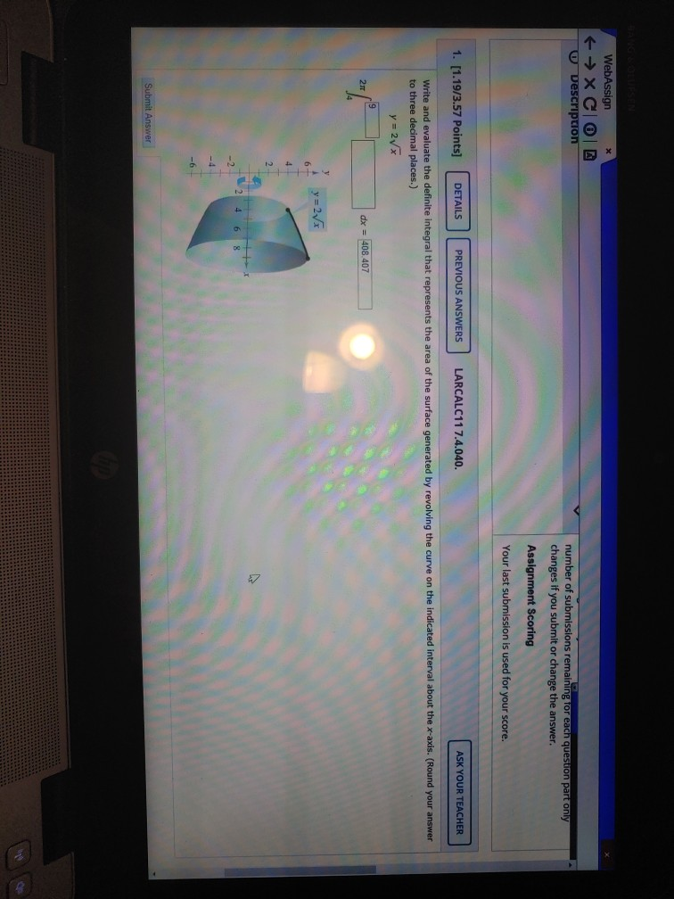 Solved WebAssign - X CI 0 8 U Description number of | Chegg.com