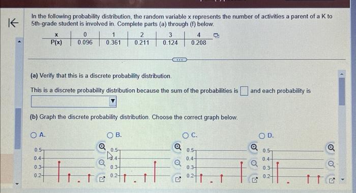 Solved In the following probability distribution, the random | Chegg.com
