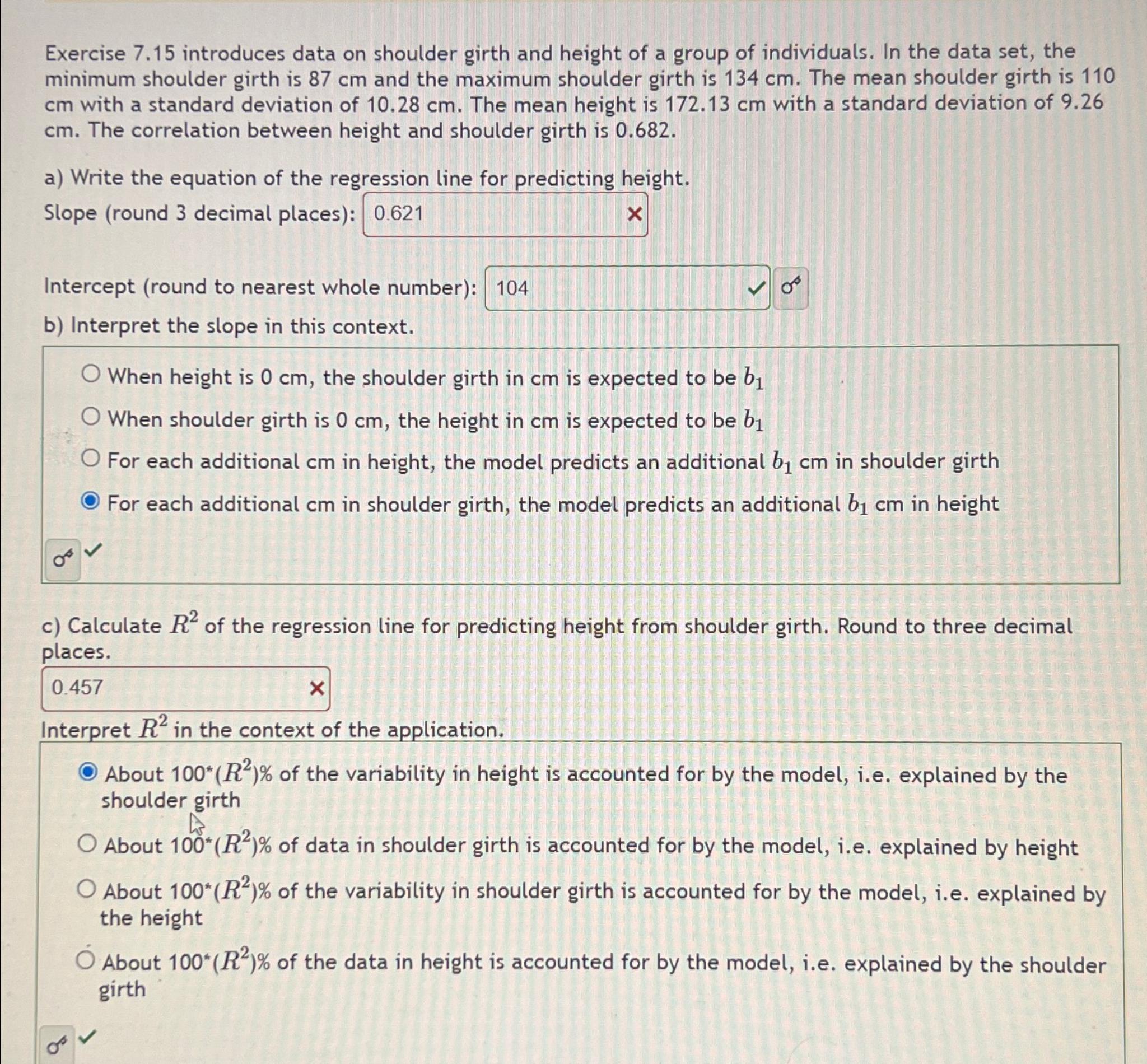 Solved In the data set the minimum shoulder girth is 87 ﻿cm | Chegg.com