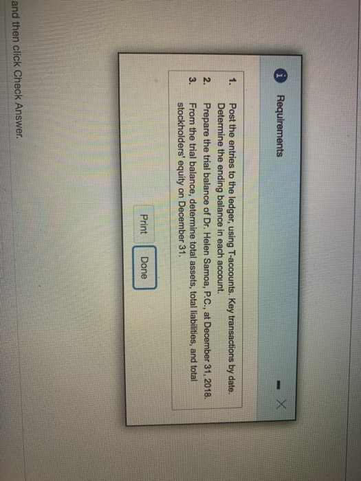 Solved Requirements 1. 2. 3. Post the entries to the ledger, | Chegg.com