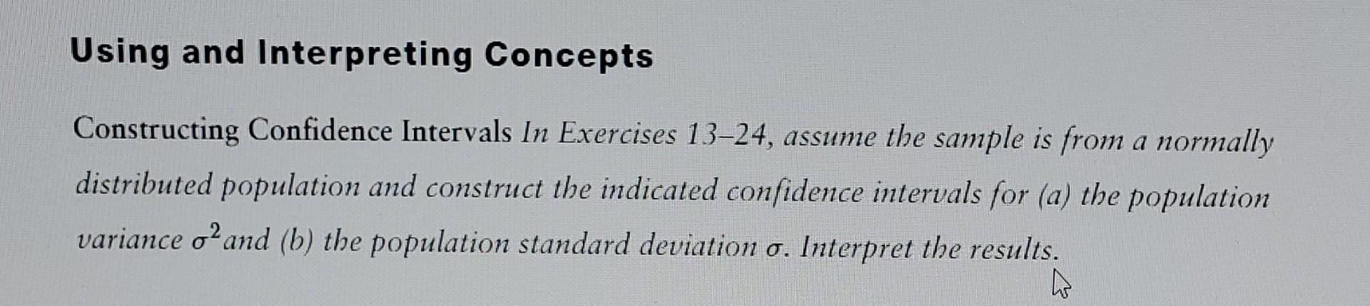 Solved Using and Interpreting Concepts Constructing | Chegg.com Solved Using and Interpreting Concepts Constructing | Chegg.com