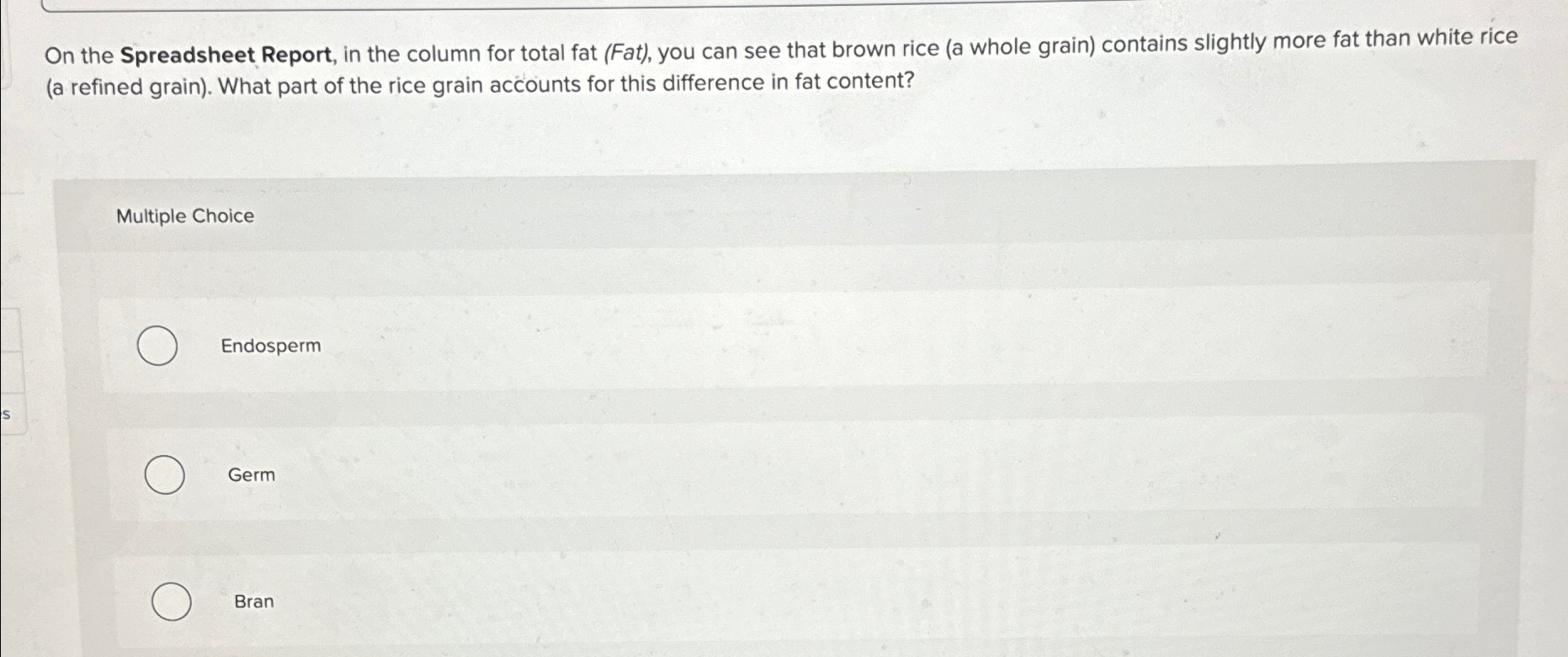 Solved On the Spreadsheet Report, in the column for total | Chegg.com