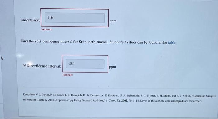 Standard addition graph. Tooth enamel consists mainly | Chegg.com