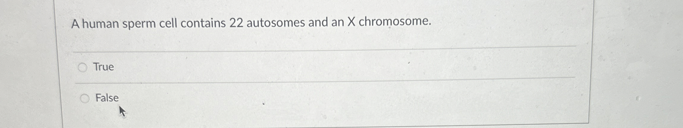 Solved A human sperm cell contains 22 ﻿autosomes and an x | Chegg.com