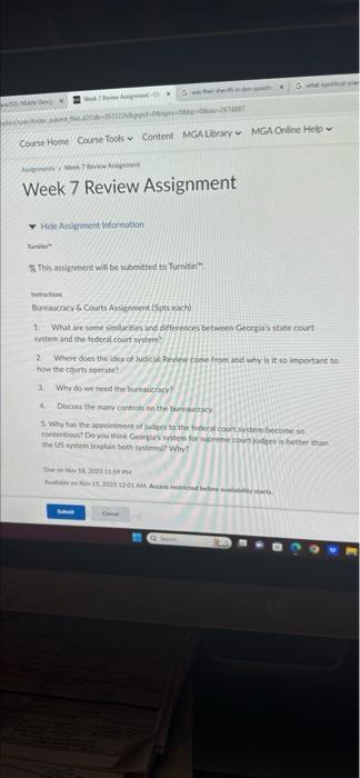 ace/D2L: Middle Georgi | Chegg.com