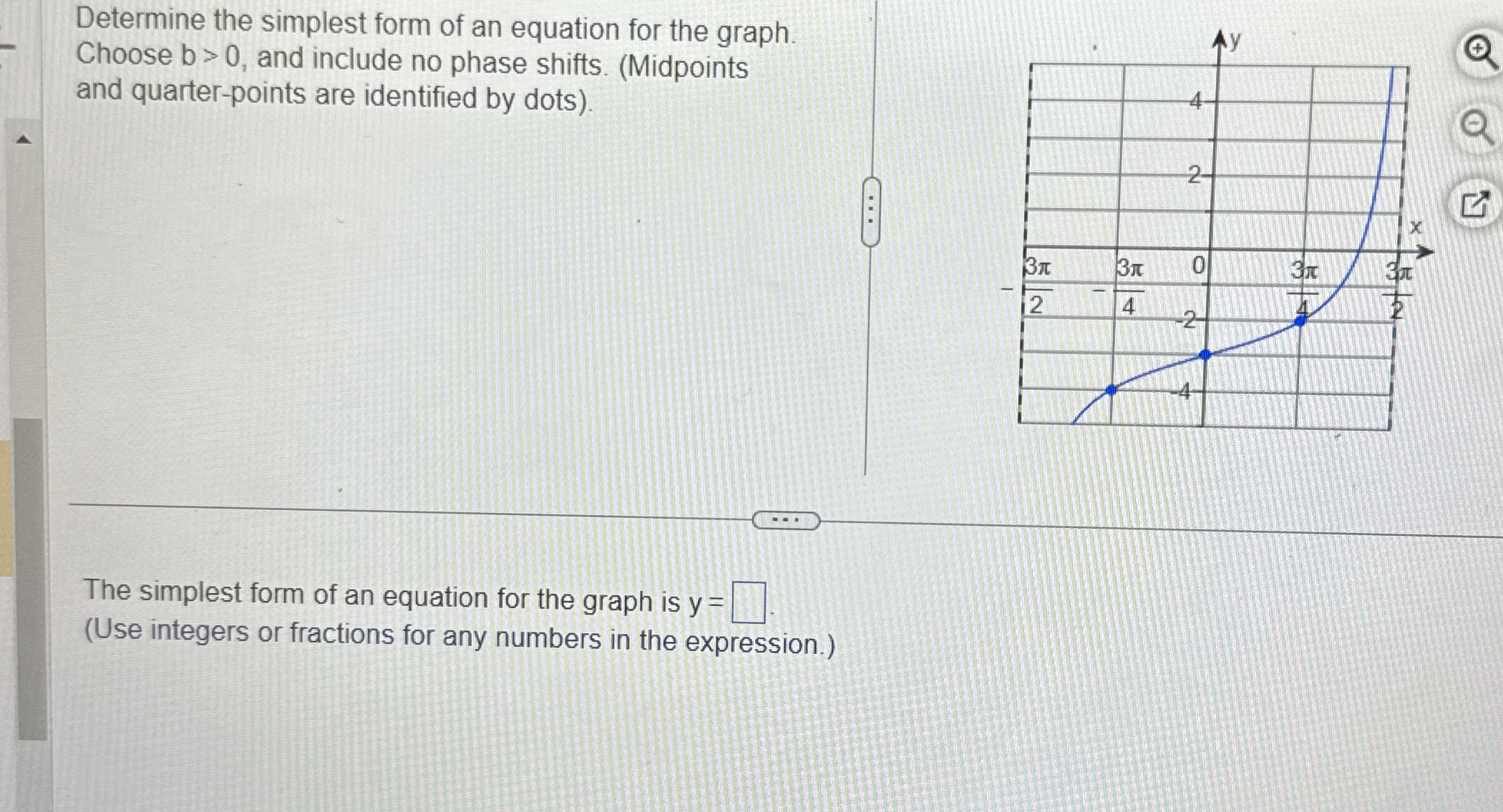 Solved Determine the simplest form of an equation for the | Chegg.com