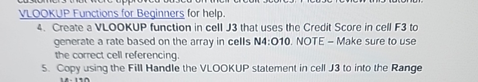 Solved VLOOKUP Functions for Beginners for help.4. ﻿Create a | Chegg.com