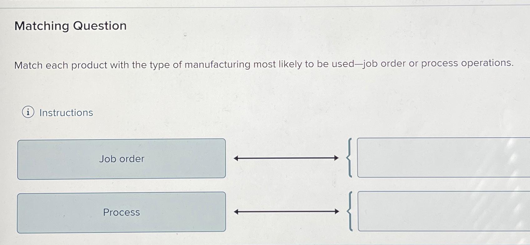 Solved Matching QuestionMatch each product with the type of | Chegg.com