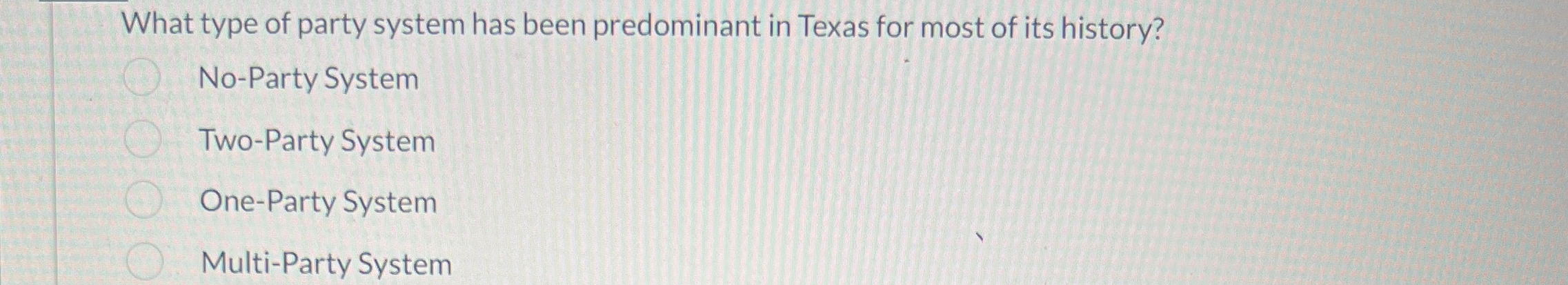 Solved What type of party system has been predominant in | Chegg.com