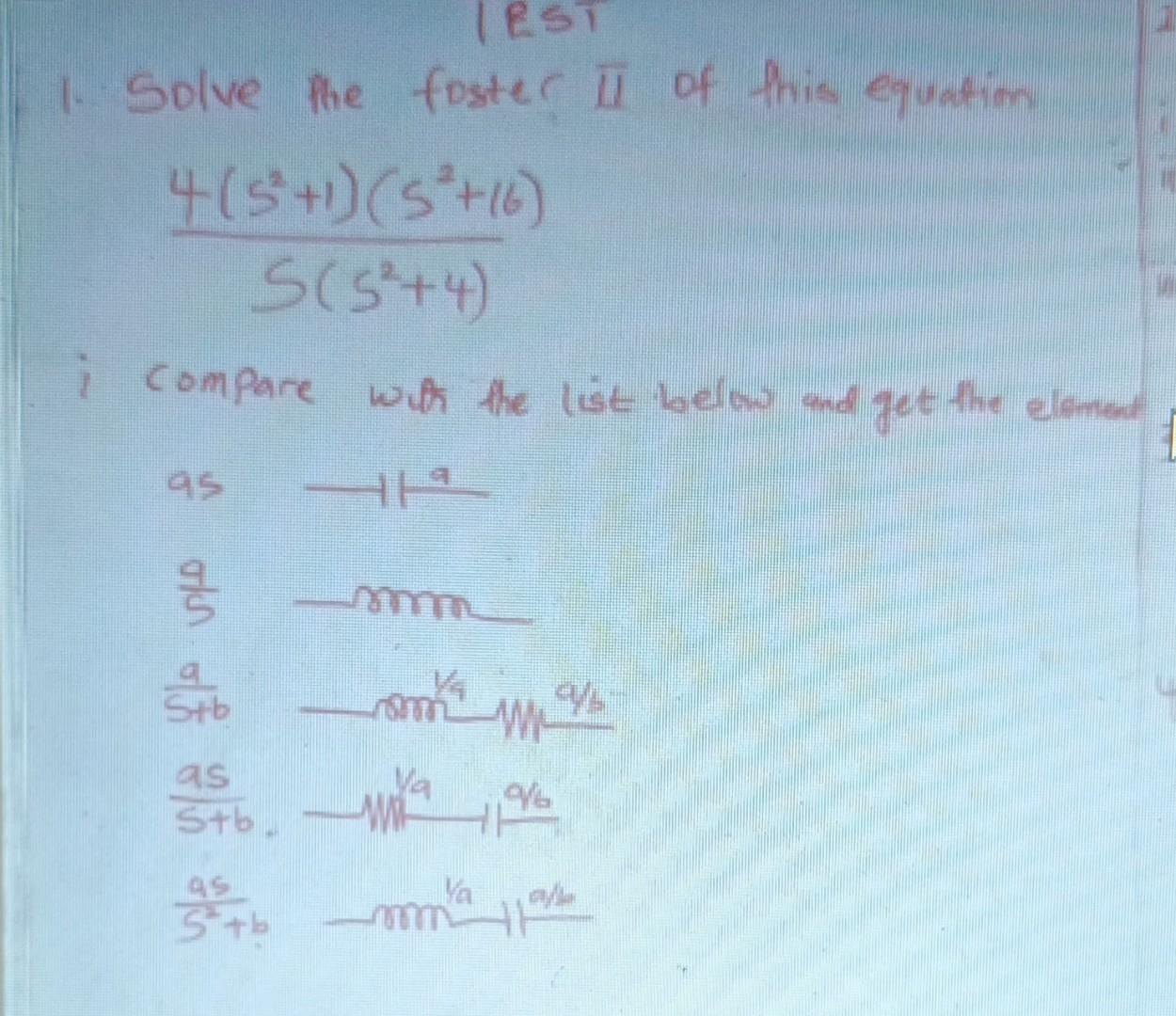 Solved 1. Solve the foster II of this equation | Chegg.com