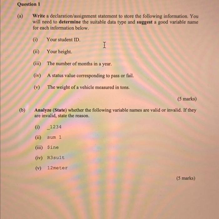 Solved (a) Write a declaration/assignment statement to store | Chegg.com