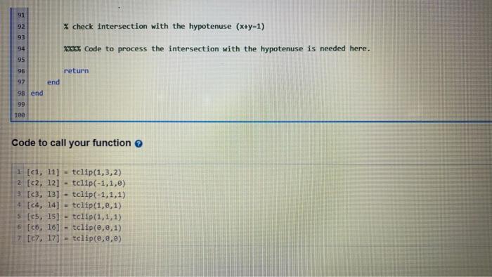 Problem Statement: Create a function named tclip that | Chegg.com
