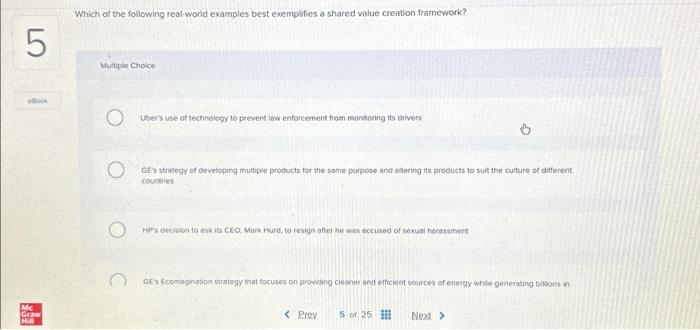 Solved Which of the following real-world examples best | Chegg.com