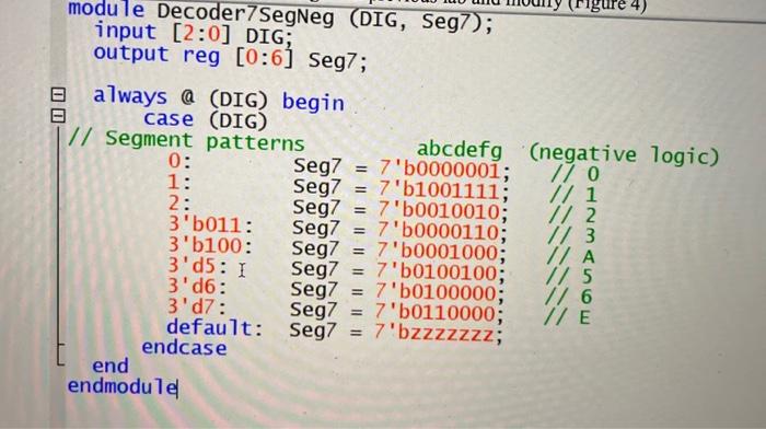 Solved use the following reference code to design a 4-bit | Chegg.com