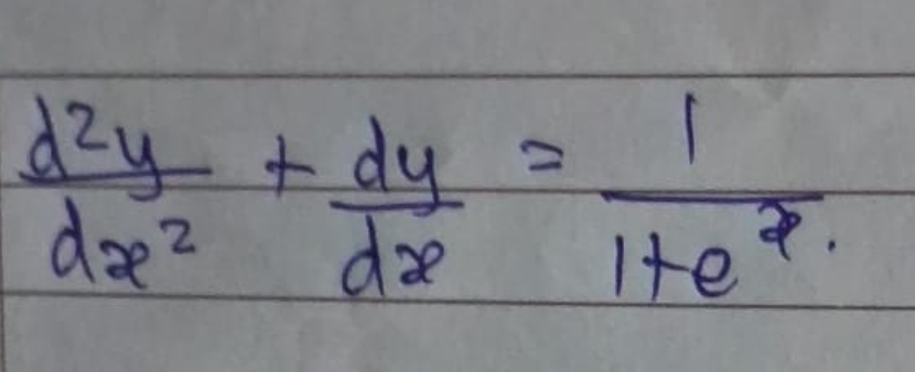 Solved d2ydx2+dydx=11+exsolve : ( ﻿differential equation | Chegg.com