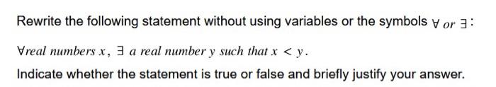 Solved Rewrite the following statement without using | Chegg.com