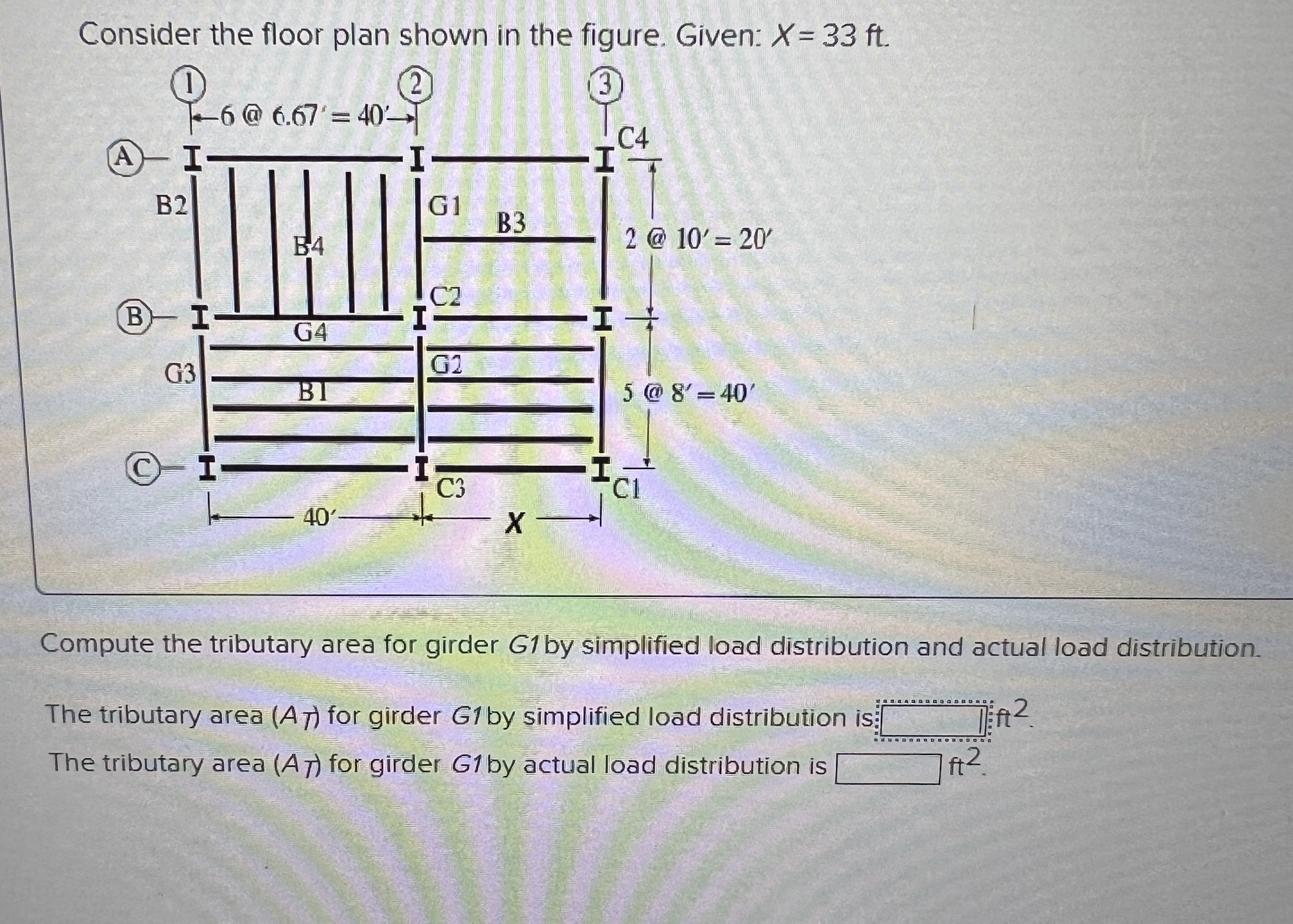 Solved Consider the floor plan shown in the figure. Given: | Chegg.com