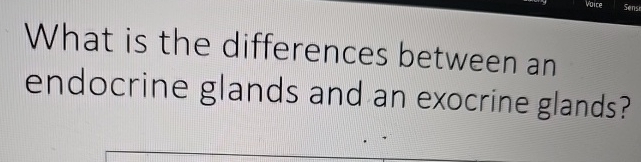 Solved What is the differences between an endocrine glands | Chegg.com
