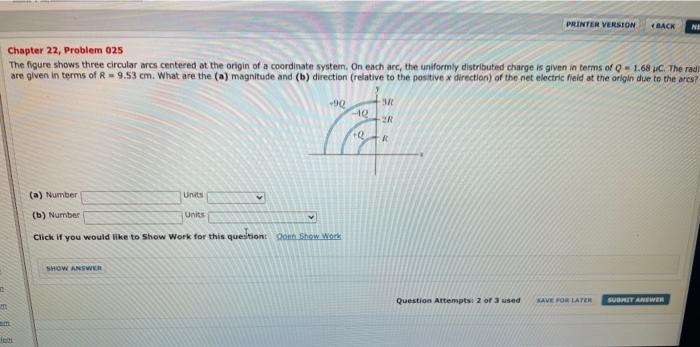 Solved PRINTER VERSION BACK NE Chapter 22, Problem 025 The | Chegg.com