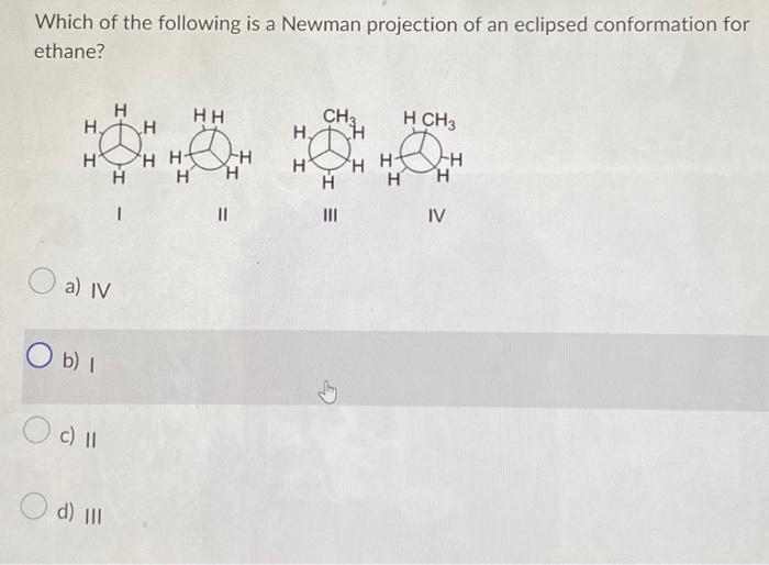 Solved Which of the following is a Newman projection of an | Chegg.com