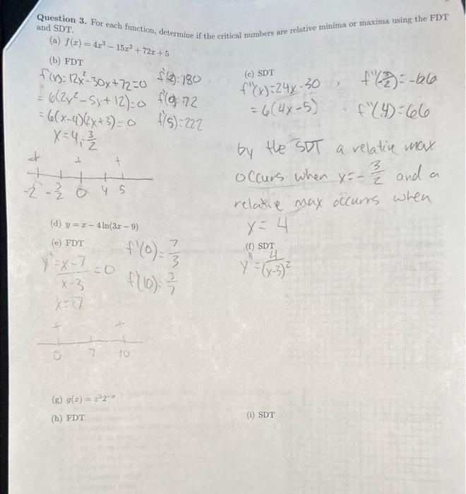 Solved Question 3 For Each Function Determine If The 2476