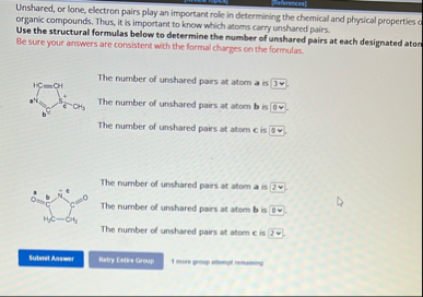 Solved Unshared, or lone, electron pairs play an important | Chegg.com