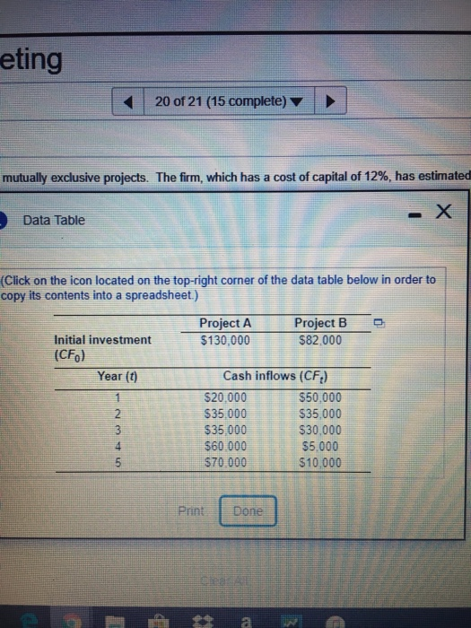 Solved calculate NPV of each project and its acceptability. | Chegg.com