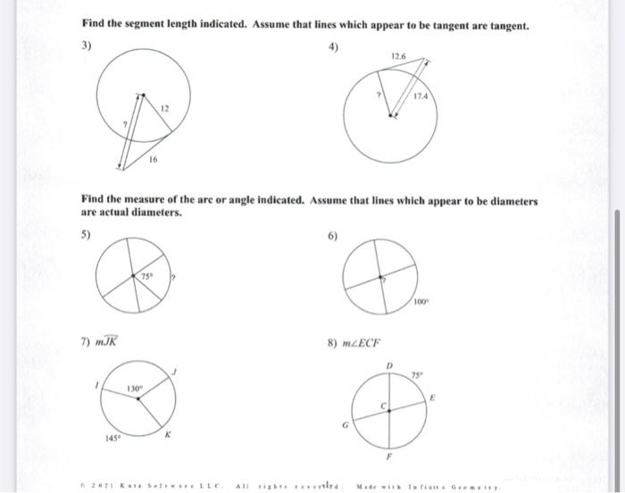 Solved Find the segment length indicated. Assume that lines | Chegg.com