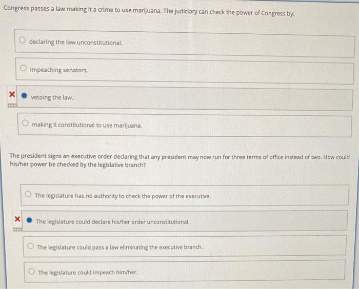 Solved Congress Passes A Law Making It A Crime To Use Chegg