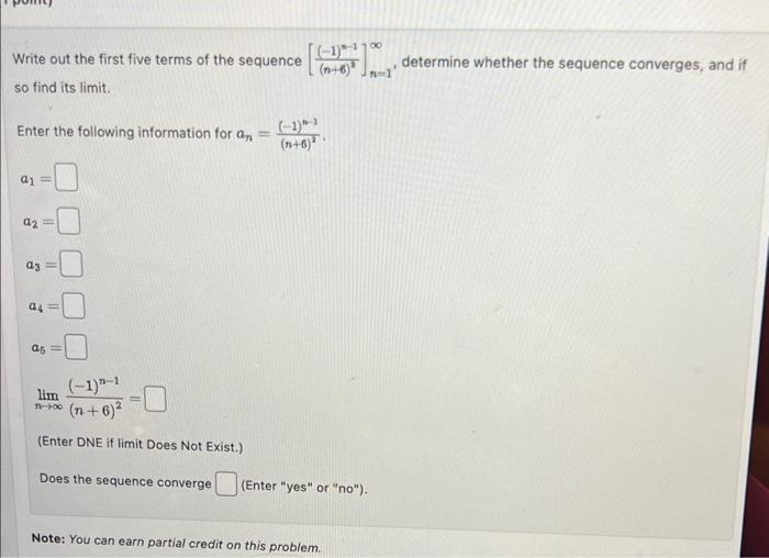 Solved Write out the first five terms of the sequence | Chegg.com