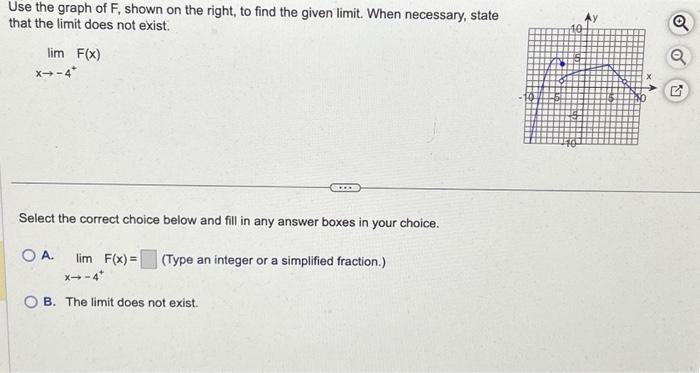 Solved Use the graph of \\( F \\), shown on the right, to | Chegg.com