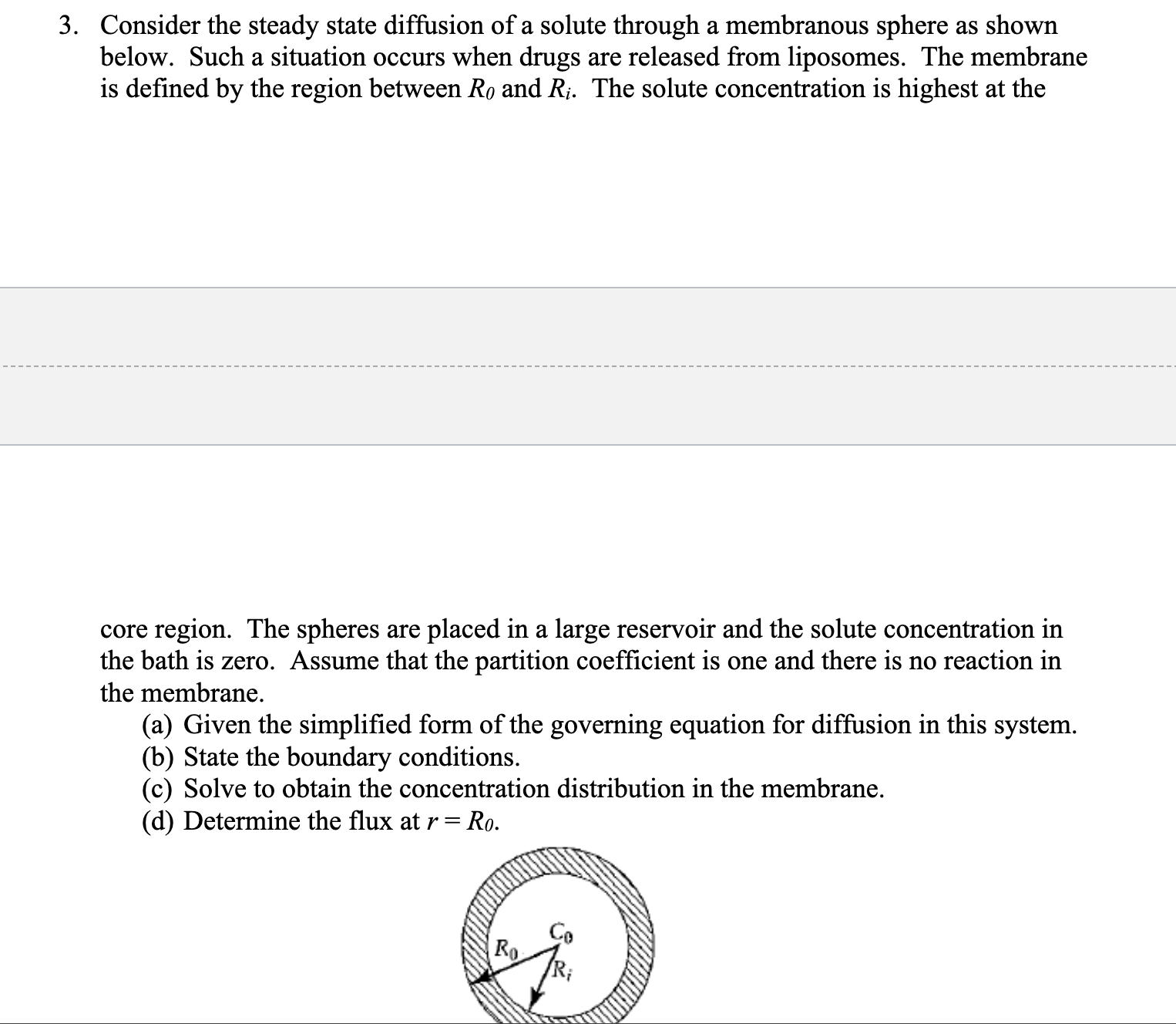 Consider the steady state diffusion of a solute | Chegg.com
