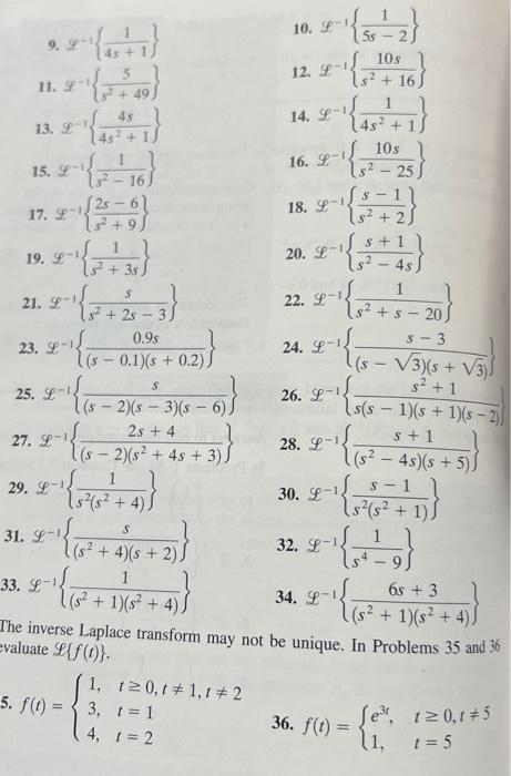 Solved solve problem 17, the second image is the Laplace | Chegg.com Solved solve problem 17, the second image is the Laplace | Chegg.com