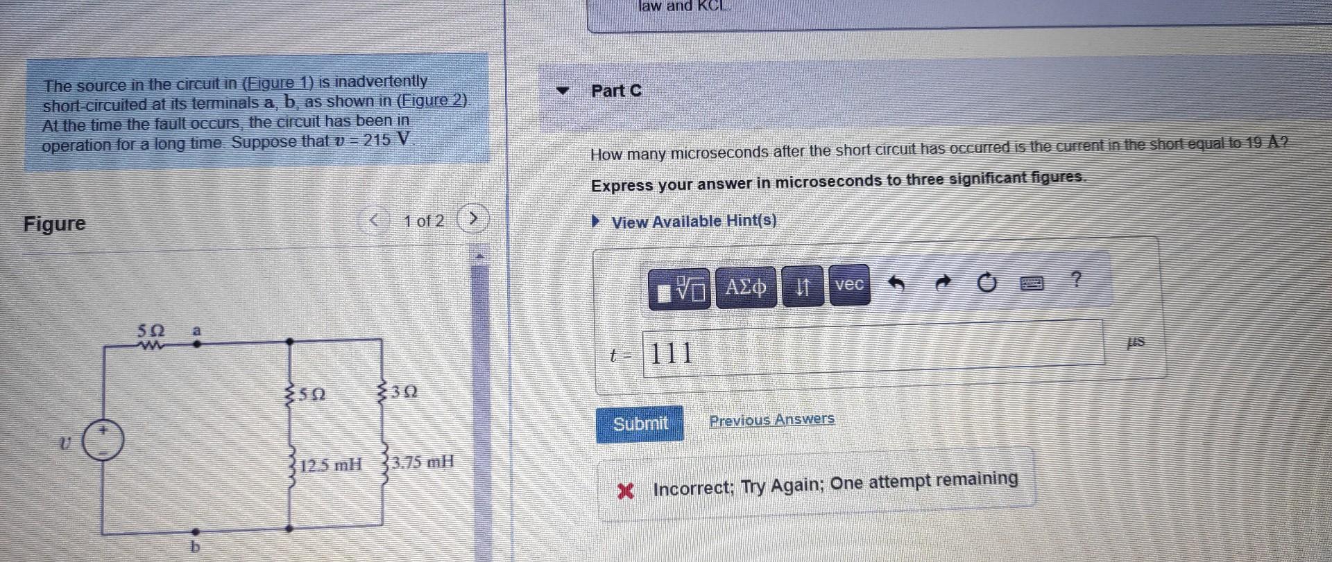 Solved The source in the circuit in (Figule 1) is | Chegg.com