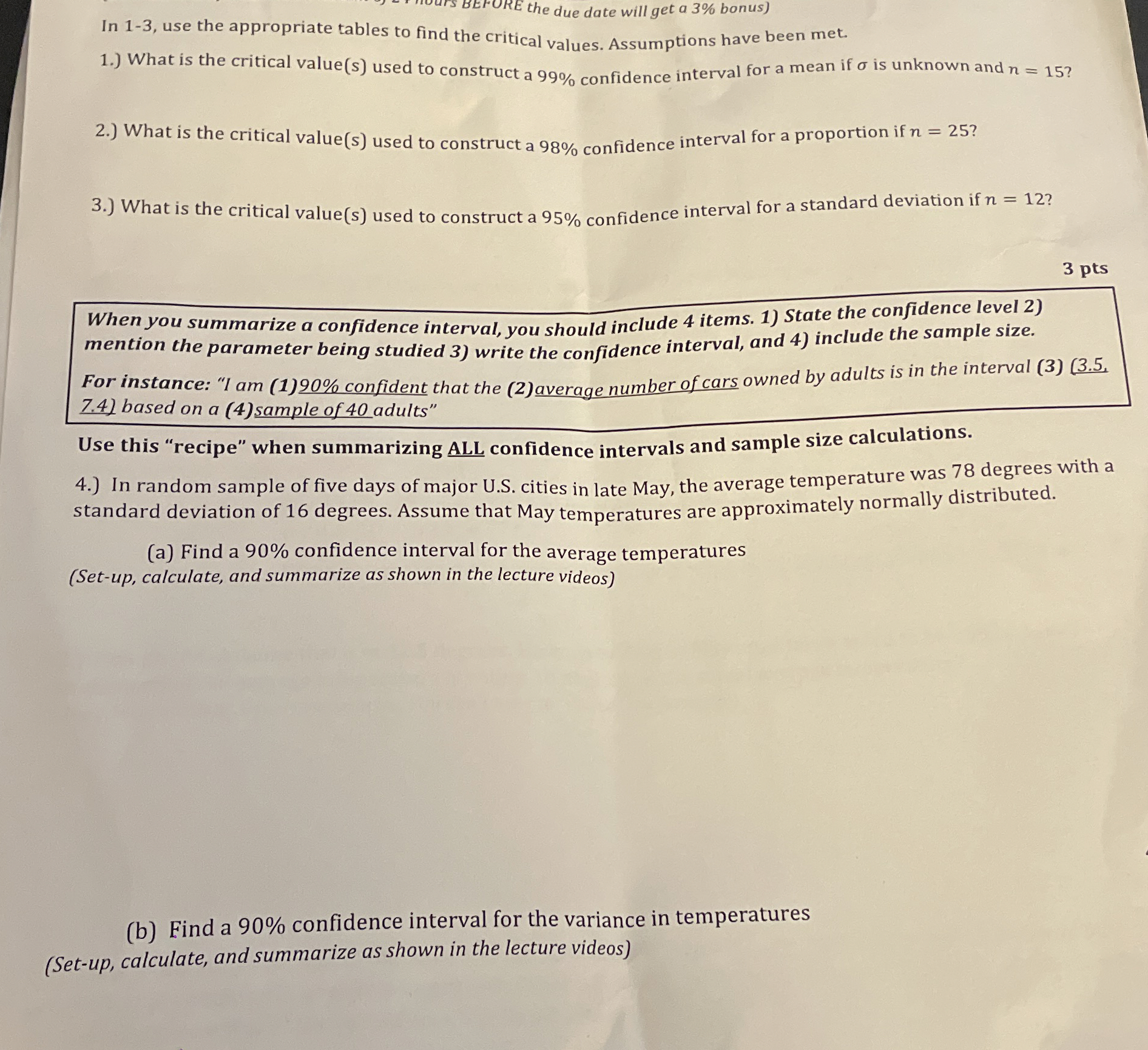 Solved the due date will get a 3% ﻿bonus)In 1-3, ﻿use the | Chegg.com